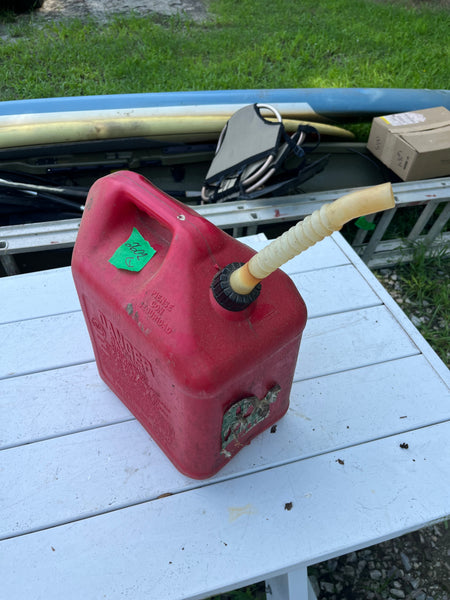 D- 5 Gallon Plastic Gas Container, just about empty – Williamsburg ...