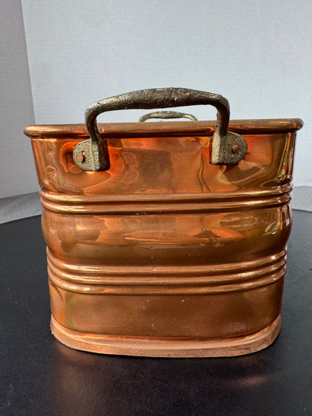 Turkish Vintage Copper Square Planter with Brass Handles – Williamsburg ...