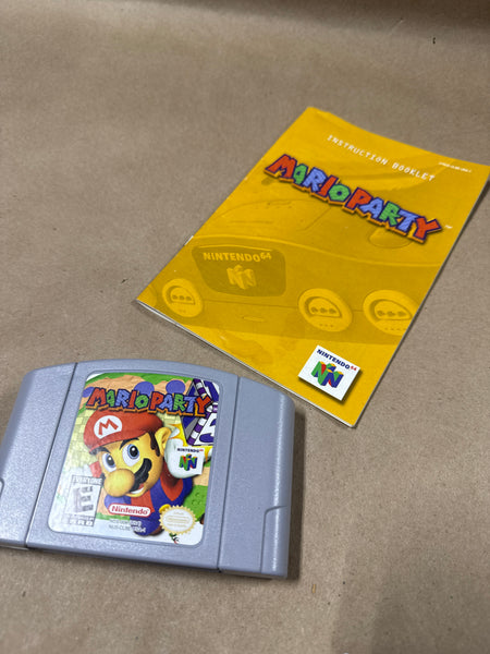 Mario Party Nintendo 64 Cartridge With Instruction Book NOT TESTED ...