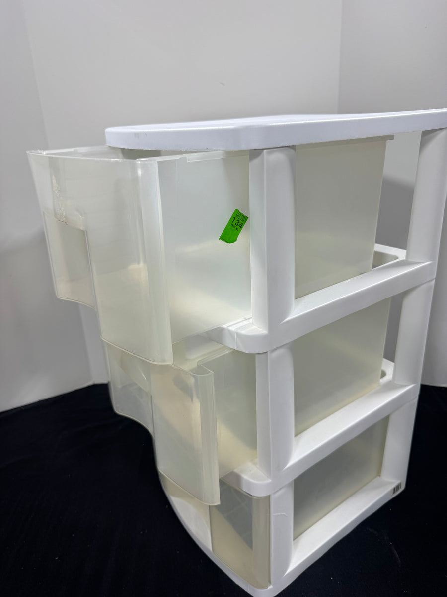 3-Drawer Plastic Storage Unit – Williamsburg Estate Services