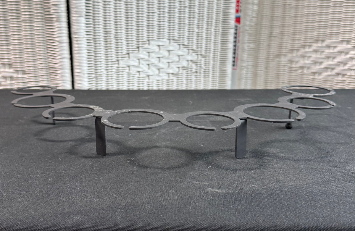 Colonial Williamsburg Black Metal Single Curved Centerpiece Form ...