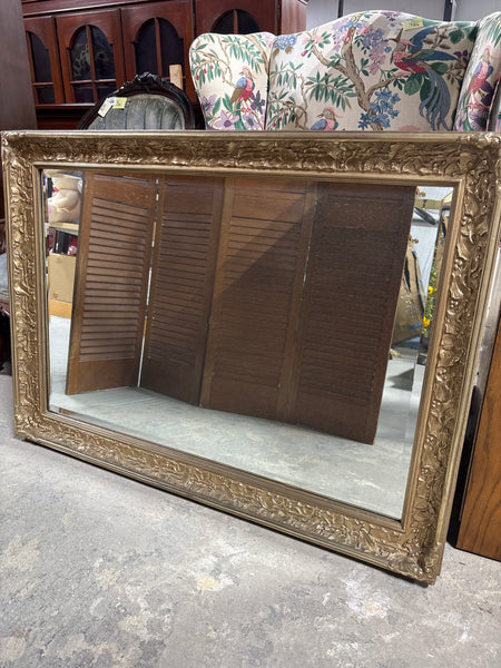 Stroupe Gold Mirror with Ornate Holly Design – Williamsburg Estate Services