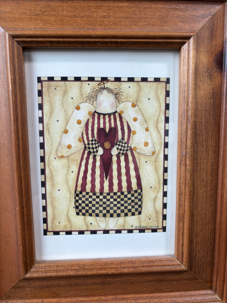 Pair Of Debbie Mumm Art Prints in Wood Frames – Williamsburg Estate ...