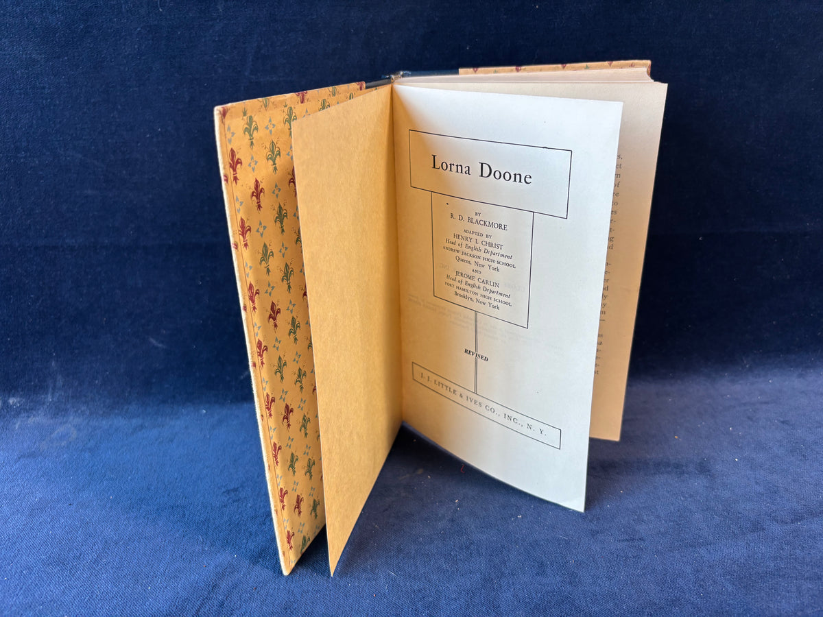 Lorna Doone Pride and Prejudice Blackmore Jane Austen Book J.J. Lit ...